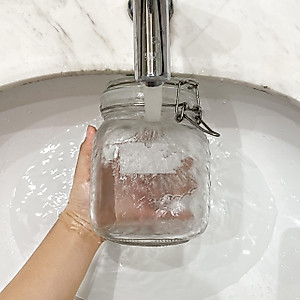 L LIKED Blank White 1 x 2 Inch Dissolvable Labels for Food Rotation Prep roll of 500 (1 Rolls)