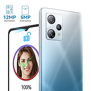 Blackview Unlocked Cell Phones, A53 Unlocked Phones(2023), 7GB RAM+32GB ROM/1TB Expand Unlocked Android Phones, 10W Fast Charge 5080mAh Battery, Android 12, 6.5" HD+ Display, 12MP Camera, Face Unlock