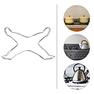 Stove Cooking Rack Kitchen Rack Stainless Steel Saucepan Stove Ring for Wok Kitchen Steam Rack Anti-scalding Wok Rack Stove Pan Stand Milk Pot Grate Burner Grate Cast Boiler Gas