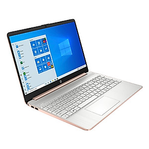 HP 15.6inch HD Laptop, AMD Quad-Core Ryzen 5 3500U Processor Up to 3.70GHz, 8GB DDR4 RAM, 256GB NVMe M.2 SSD, AMD Radeon Vega 8 Graphics, Win10 OS, Rose Pink (Renewed)