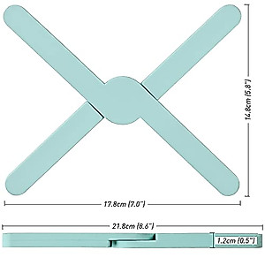 Newk Non-slip Foldable Silicone Trivets for Hot Dishes, 4 Pack Eco Expanding Silicone Pot Holder, Hot Pad, Collapsible Cross Design
