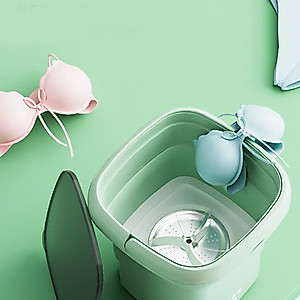 YEmirth Portable Washing Machine Mini Washer with 3 Modes Deep Cleaning Half Automatic Washt, Socks, Baby Clothes, Towels, Delicate Items(A1) (D1)