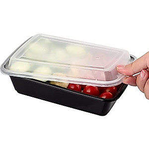 WGCC Meal Prep Containers, Food Storage Containers with Lids, To Go Containers, BPA Free, Stackable, 24oz, Microwave/Dishwasher/Freezer Safe