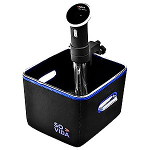 SO-VIDA Sous Vide Container Sleeve For The Rubbermaid 12 Quart (18 & 22 Qt Available) - Protects Your Work Surfaces and Saves You Electricity From Increased Insulation