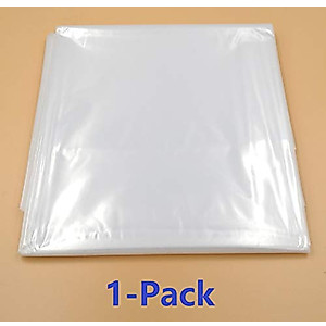 ComfortHome 4 Mil Extra Thick Sealable Mattress Bag with Adhesive Strip for Moving and Storage, Heavy Duty, Fits King and Cal King, 1-Pack