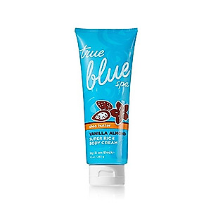 Bath and Body Works True Blue Spa Super Rich Body Cream Vanilla Almond 10 Ounce