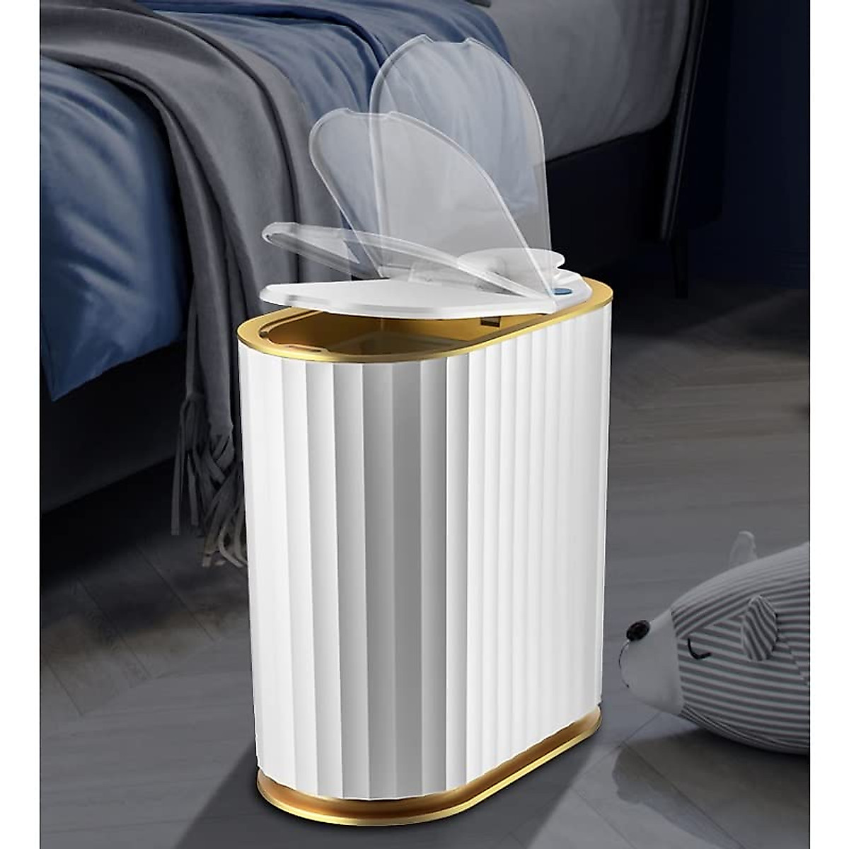 UXZDX Aromatherapy Smart Trash can Bathroom Toilet Desktop Smart Sensor Garbage Bin with Aromatherapy Freshenern