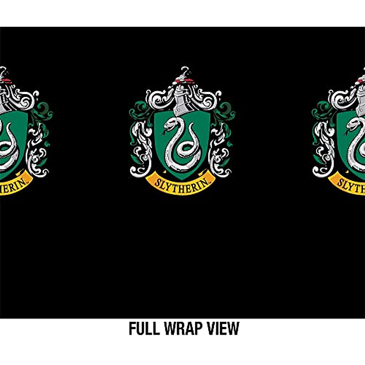 Harry Potter OFFICIAL Slytherin Crest 24 oz Insulated Canteen Water Bottle, Leak Resistant, Vacuum Insulated Stainless Steel with Loop Cap, Black