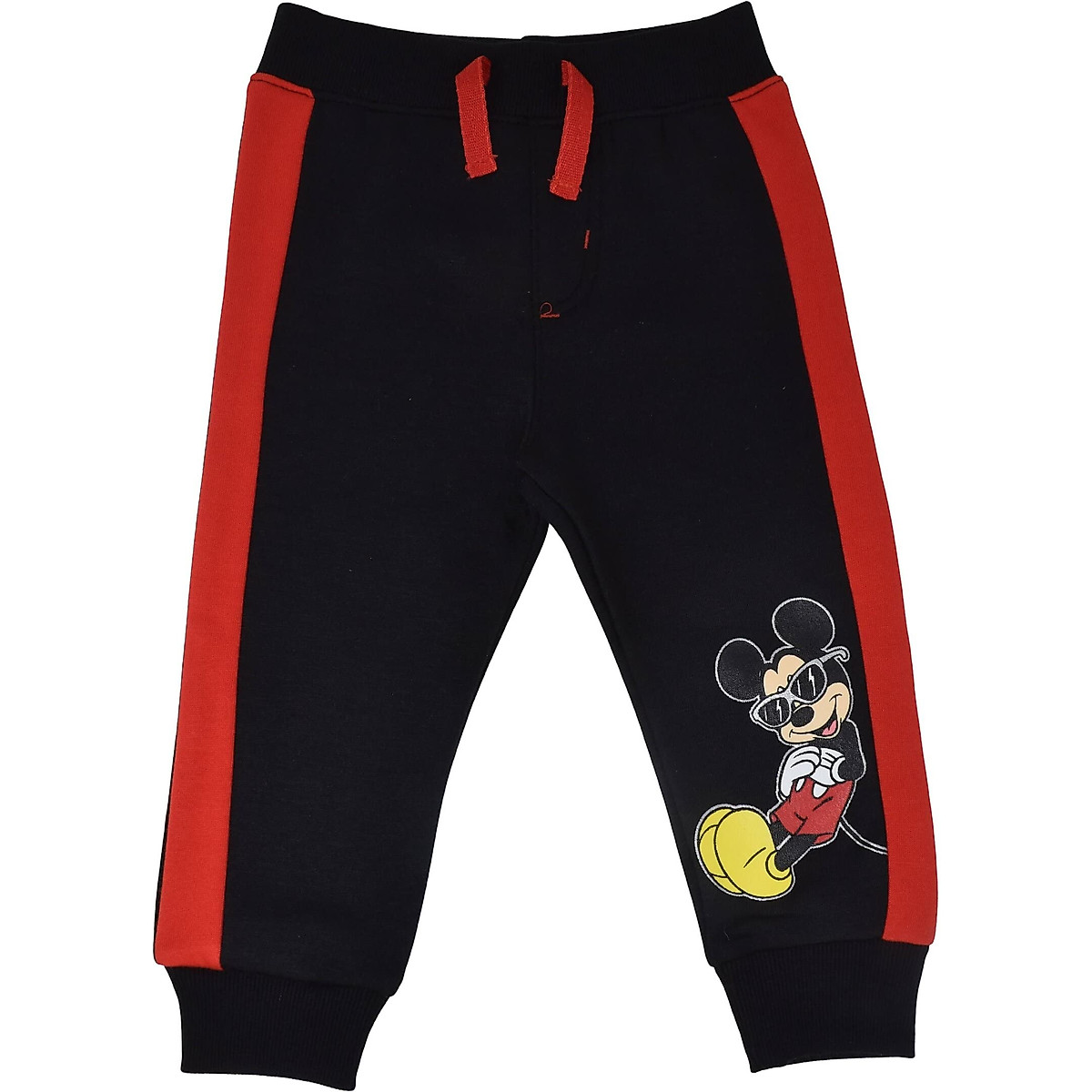 Disney Mickey Mouse Toddler Boys 2 Pack Pants Black/Gray 3T