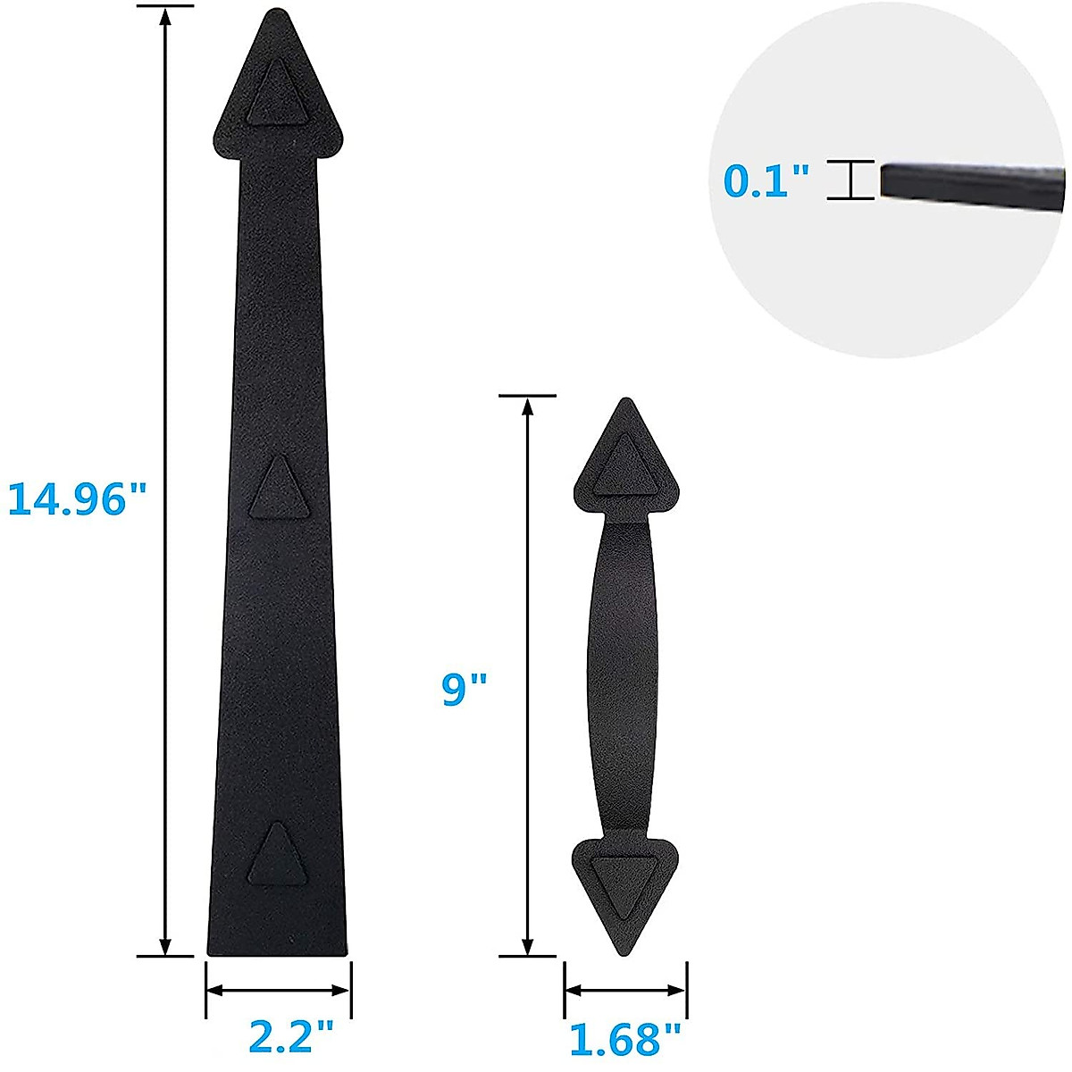 Garage Door Accents Magnetic Handle Hinges Kit Faux Garage Hardware Kit Creative Magnets Garage Door Hardware Decoration