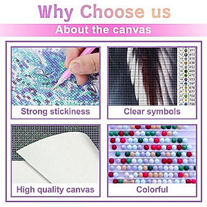 Treff Diamond Painting Kits,Angel Wings GirlDiamond Art Painting Kits for Adults,Full Square Drill Diamond Art Paint Gem Art Drill Home Decoration 20x24 inch