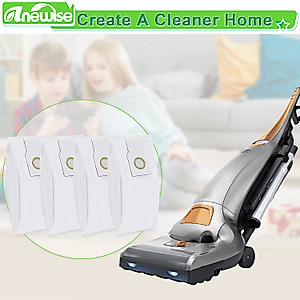 Anewise 53294 Type O Elite Vacuum Bags for Kenmore 5068 50105 Progressive 20-50690 53294 BU1017 31140 31150, 8 Packs Style O HEPA Cloth Upright Vacuum Bag