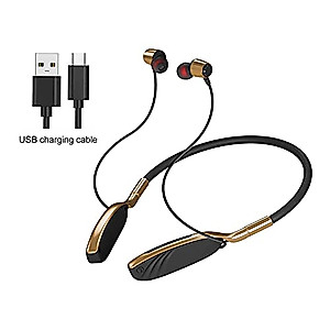 Heave Wireless Earphones,Bluetooth Headphones Neckband in Ear Magnetic Earbuds,Sweatproof Headphones with Mic,48 Hours Standby Time for Home Office Grey