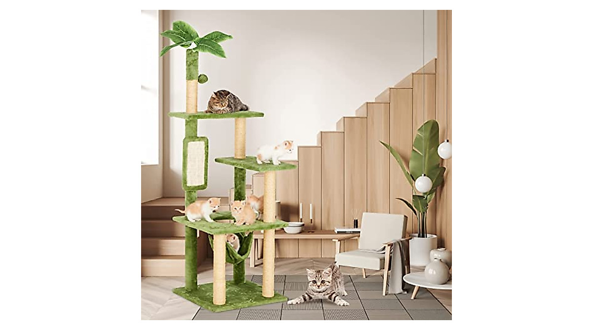TSCOMON 55" Cat Tree - Indoor Cat Furniture