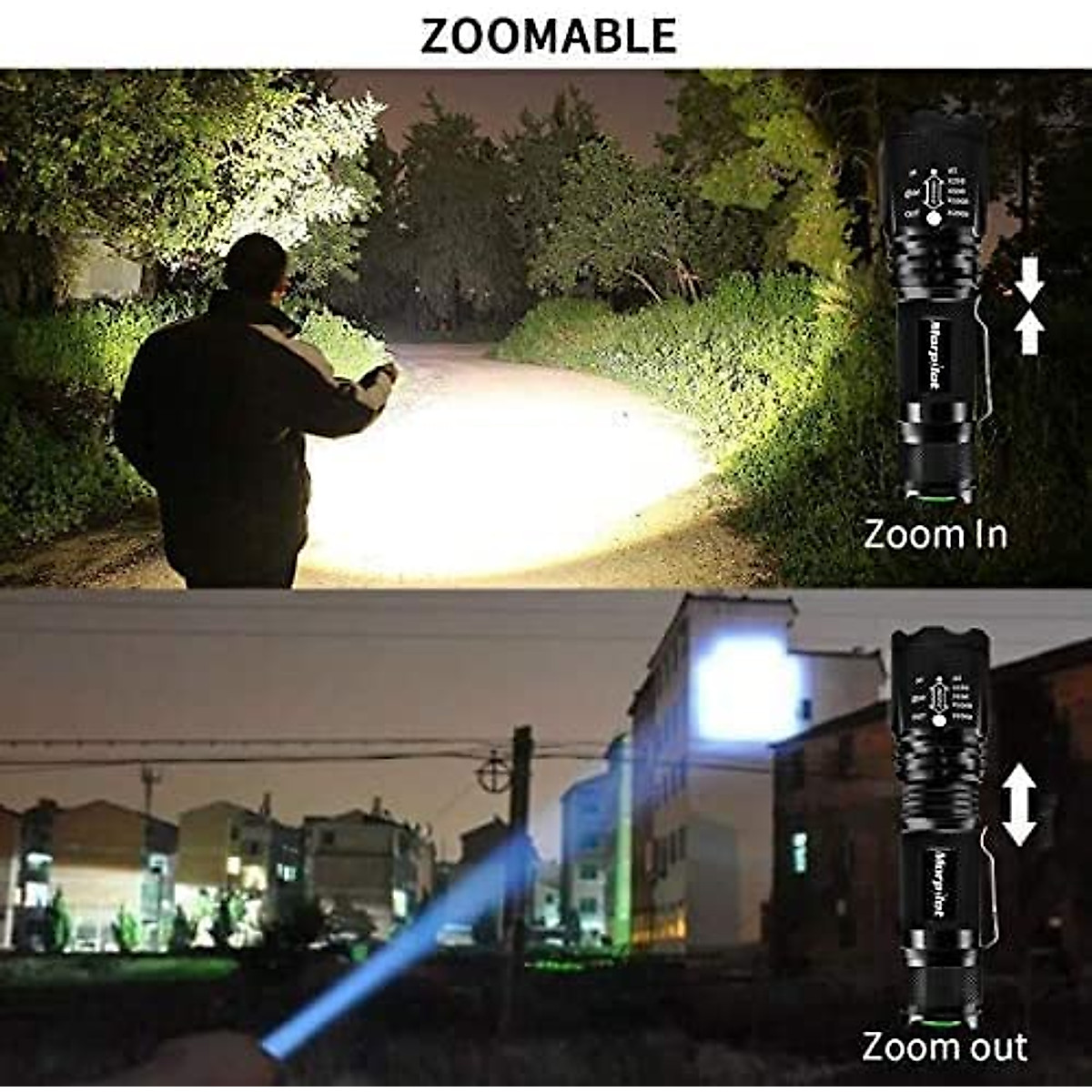 Pocket Knife, Multi Folding Knife and Flashlight Set, Pocketclip, Glass Breaker, Seatbelt Cutter Survival Knives for Hiking, Camping, Fishing, Pocket Knives for Man, Husband, Boyfriends, Brother