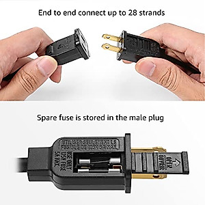 Lepro LED Outdoor String Lights for Patio, 50ft Bistro Lights with 26 Shatterproof G40 Globe Edison Bulbs, Waterproof Café Lights, Backyard Hanging Lights for Deck, Pergola, Porch, Garden, Gazebo