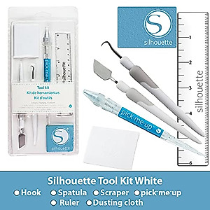 Silhouette Cameo 4 Extras Bundle with Extra AutoBlade, Extra Cutting mat, Tool Kit, PixScan Mat, and Start up Guide for Cameo 4 with Bonus Designs