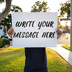 Corrugated Plastic Sheets | 17in x 13in | 10 Pack | Blank Coroplast Poster Board Signs for Offices, Classrooms, Yard and Garage Sales, Realtor Open Houses, and Custom Birthday, and Graduation Messages