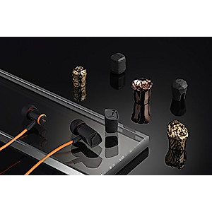 V-MODA Forza In-Ear Hybrid Sport Headphones with 3-Button Remote & Microphone - Samsung and Android Devices, Orange