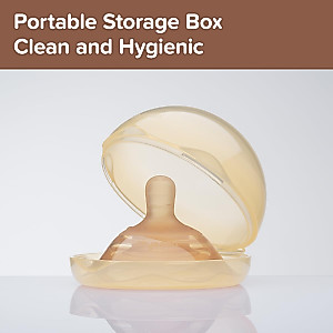 Thyseed Nipple Shields for Nursing Newborn Breastfeeding Breast Shield Flat Inverted Sore Pain Relief Nipples Guard Silicone Breast Feeding Protector Breastshield for Moms with Carry Case 18mm 1 Pack