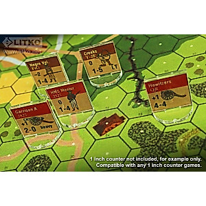 LITKO 1-inch Wargame Counter Stands, Clear (10)