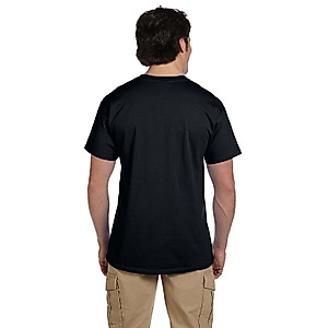 Fruit Of The Loom Men's Heavy Cotton T-Shirt, Black, Large