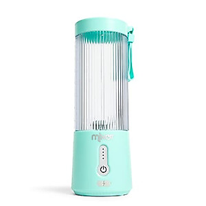 Mixerr Light Mint Portable Blender for Shakes and Smoothies, USB Rechargeable, More blends per charger, cordless blender On-the-Go 450 ml Juicer Cup for Sports, Travel and Outdoors (Light Mint)