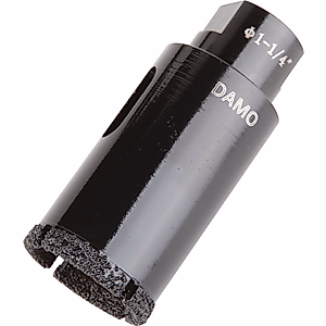 DAMO 1-1/4 inch Dry Wet Diamond Core Drill Bit for Concrete Granite Marble Hole Saw