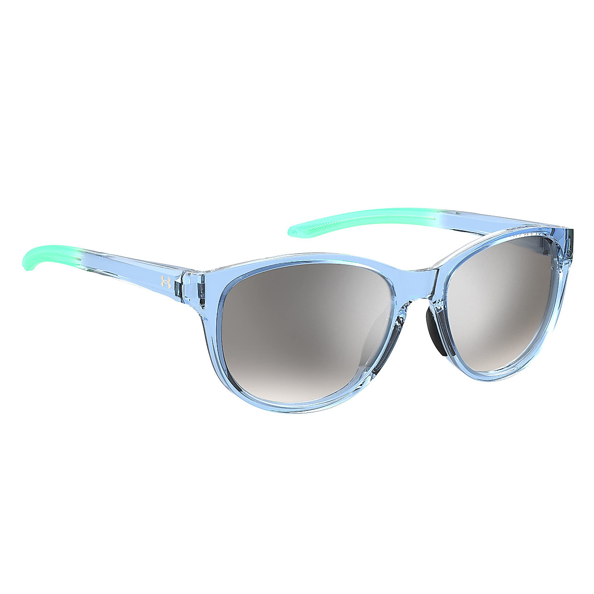 Under Armour Women's UA Breathe Oval Sunglasses, Blue/Milky Green, 57mm, 17mm