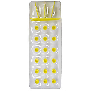 Poolmaster 83356 French Pocket Swimming Pool Mattress, Pink, Blue or Yellow