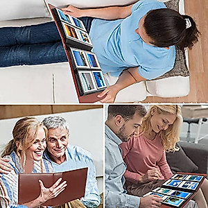 192 Pockets Photo Album for Fujifilm Instax Wide 300 Camera, Polaroid 600 i-type Film Album, Extra Large Picture Albums for Polaroid Now OneStep2 OneStep+ Instant Camera, POP Lab Print Camera (Brown)