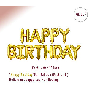 Birthday Decorations Mint Green Gold - Happy Birthday Balloons Chrome Green Set Foil Bannner for Kids Men Women Bday Party Decor Kit Supplies