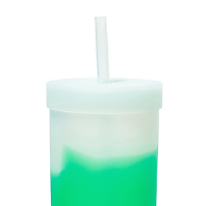 Silipint: Silicone 32oz Straw Tumbler: Mountain Air - Unbreakable, Flexible, Sustainable, Hot or Cold, Airtight Lid, Travel