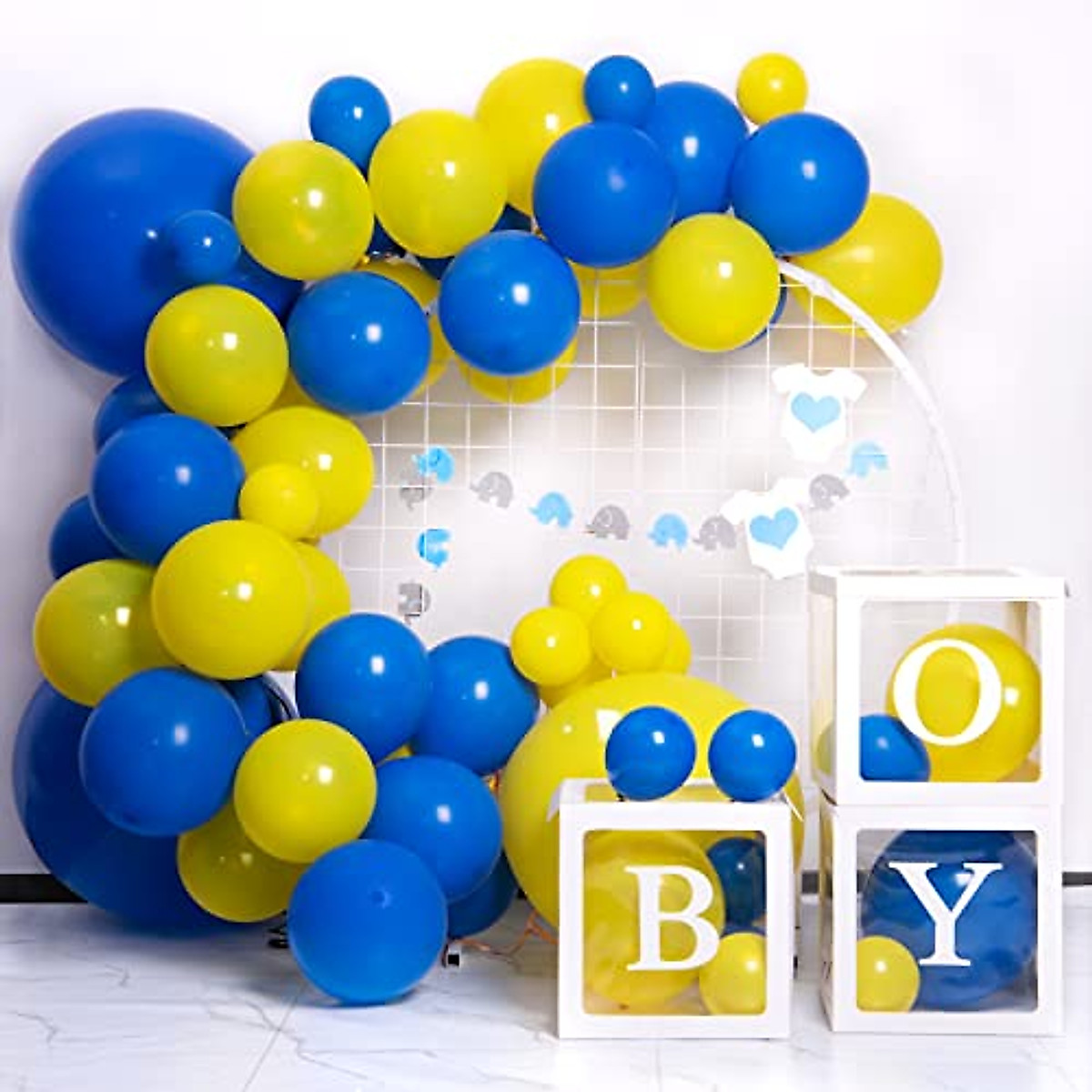 MOMOHOO Royal Blue Balloons Different Sizes - 100Pcs 5/10/12/18 Inch Graduation Balloons, Birthday Party Balloons Gender Reveal Latex Balloons for Boy Baby Shower, Dark Blue Balloons for Bluey Themes