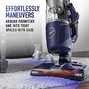 Hoover Power Drive Bagless Multi Floor Upright Vacuum Cleaner with Swivel Steering, for Pet Hair, UH74210M, Purple