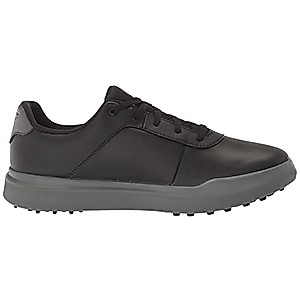 Skechers Men's Drive 5 Lx Arch Relaxed Fit Spikeless Waterproof Golf Shoe Sneaker, Black/Gry, 9.5