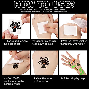 Garma Halloween Party Favors Toys for Kids, 25 Pcs Halloween Assorted Stamps with 12 Pcs Slap Bracelets and 288 Tattoos Halloween Goody Bag Fillers for Classroom Reward Prize Non Candy Party Supplies