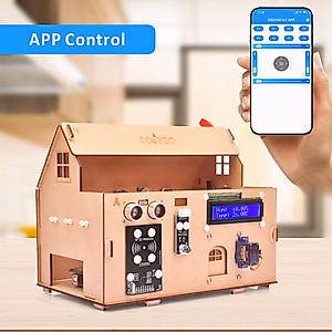 OSOYOO Smart House IoT Starter Kit for Arduino MEGA2560,Learning STEM Electronic Engineering Coding Programming, DIY Home Automation Building Set for Teens Adults