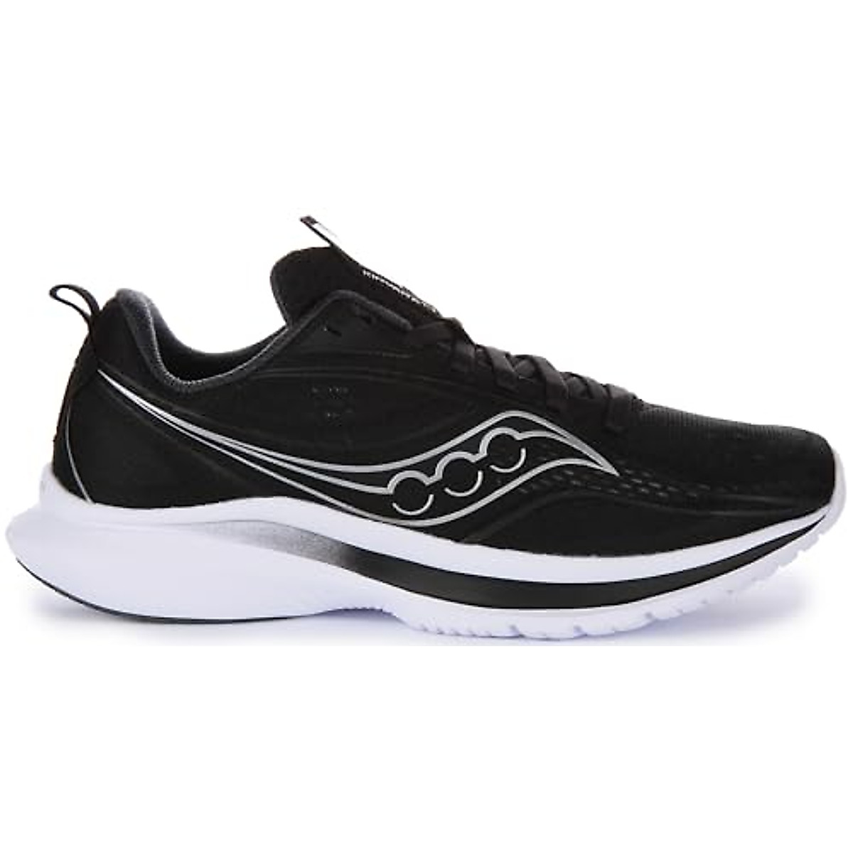 Saucony Women's Kinvara 13 Running Shoe, Black/Silver, 11 Wide