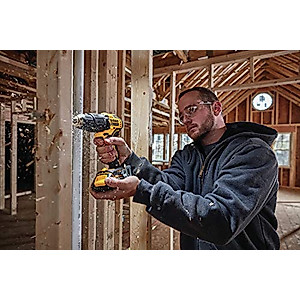 DEWALT ATOMIC 20V MAX* Hammer Drill, Cordless, Compact, 1/2-Inch, 2 Batteries (DCD709C2)