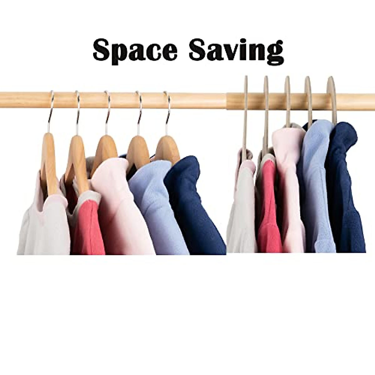 Koobay 17" Adult Natural Recyclable Paper Cardboard Coat Suit Clothes Hangers Storage Display 50PACKS