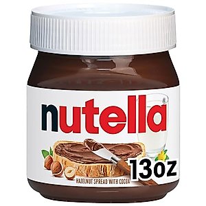 Nutella Hazelnut Spread With Cocoa For Breakfast, 13 Oz Jar