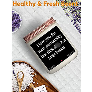 Funny Naughty Gifts for Women, Valentines Day,Anniversary, I Love You, Birthday Gifts for Women, Wife, fiancée, Girlfriend, Couple - Scented Candles Gifts