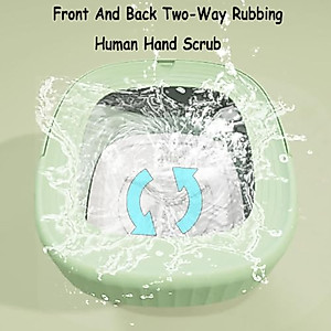 RUVSUN Small Washing Machine, Mini Washer and Dryer, Washer Machine, Fully Automatic Integrated Small Washing Machine, 360 ° Deep Cleaning Clothes Without Dead Ends Design, Suitable for Bathroom