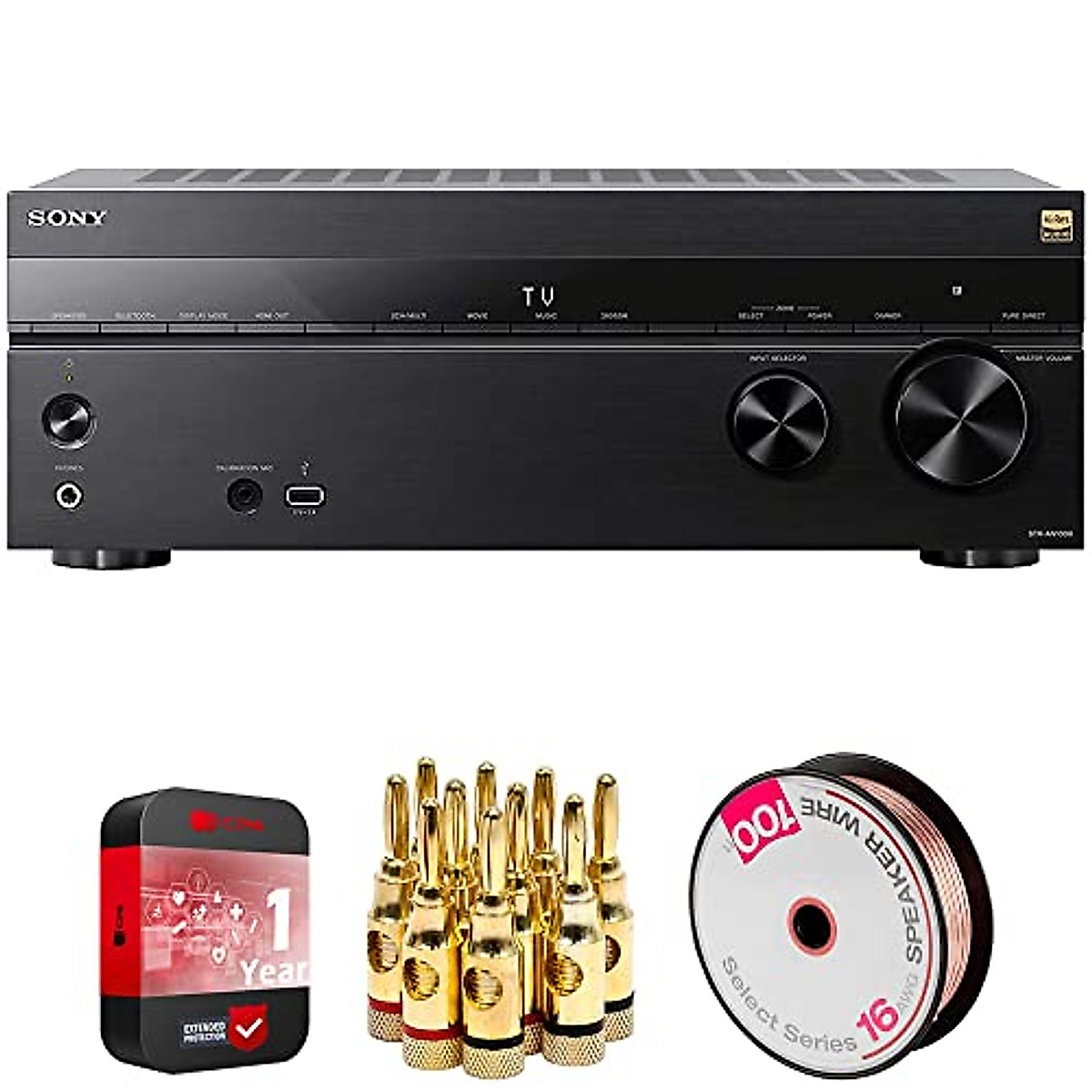 Sony STR-AN1000 7.2 Channel Home Theater 8K A/V Receiver Bundle with ...