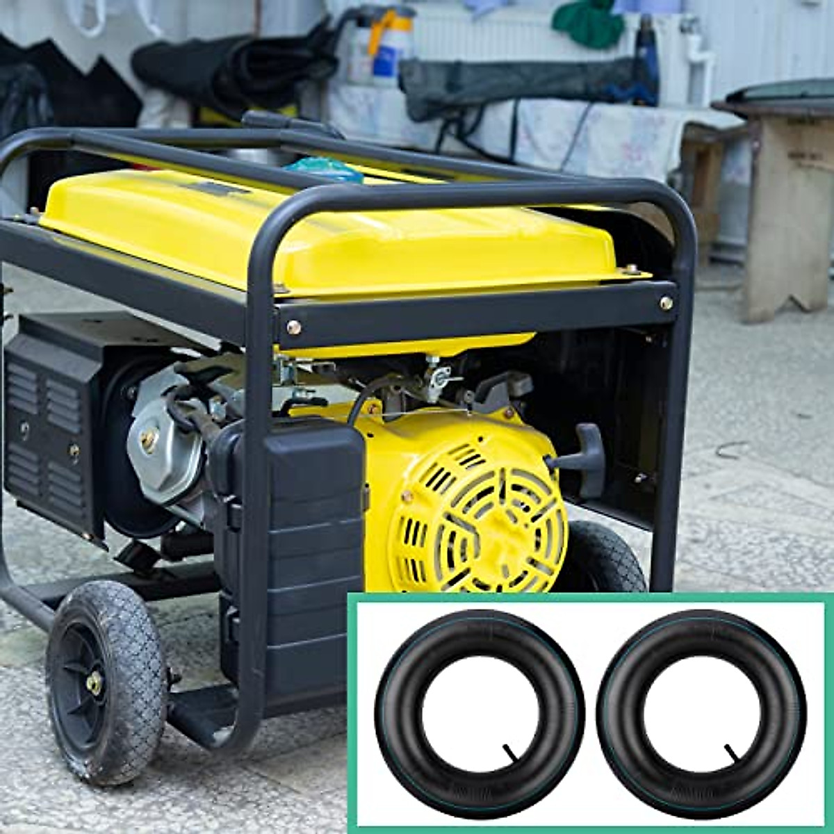 4.80/4.00-8" Replacement Tire Inner Tubes, 2Pcs Heavy Duty Tube for 4.80 4.00-8/480/400-8 Wheel, Wheelbarrow, Lawnmower, Trunk, Trailer, Tractor, Garden Utility Cart, Golf Cart, Dolly, Trolley, Wagon