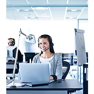 Jabra Evolve 20 UC Stereo Wired Headset / Music Headphones (U.S. Retail Packaging), Black