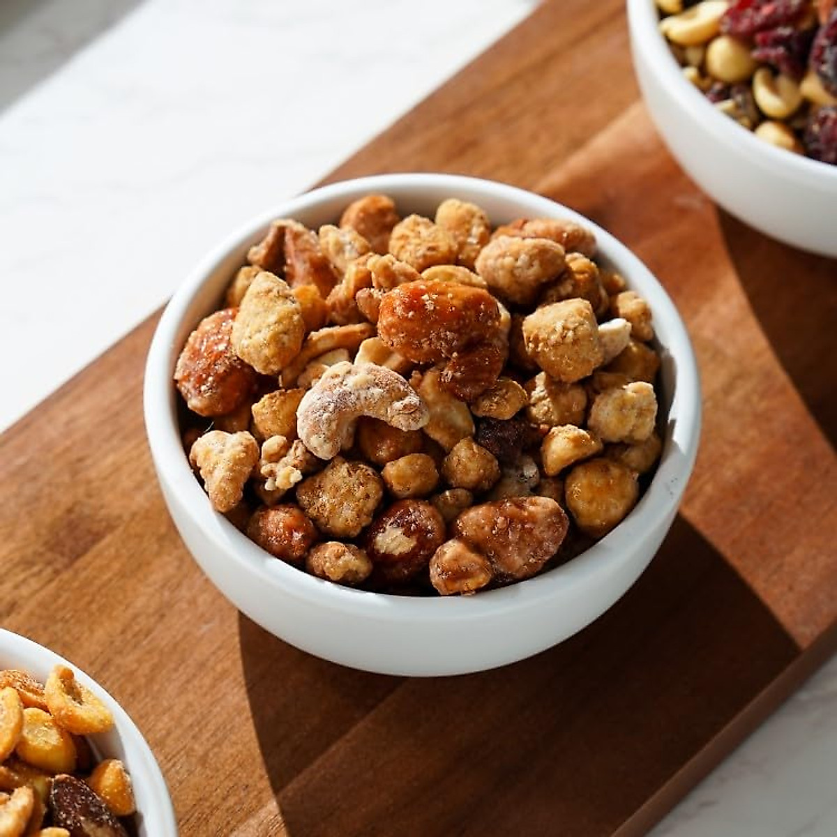 Broadway Basketeers Thank You Nuts Gift Basket - Assorted 6 Gourmet Variety Nuts, Trail Mixes, Sweets Snack Food Box, Healthy Gifts, Men & Women, Teacher, Corporate, Employee Appreciation