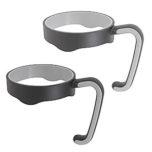 Handle Compatible with Yetii Rambler 20 Oz Yram20 & Compatible with RTIC Tumbler 20oz (2 Pcs) Grey