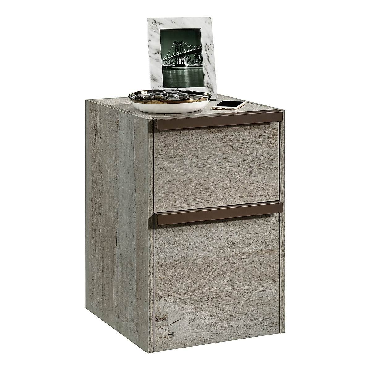 Sauder® Manhattan Gate 18"D Vertical 2-Drawer Mobile File Cabinet, Mystic Oak